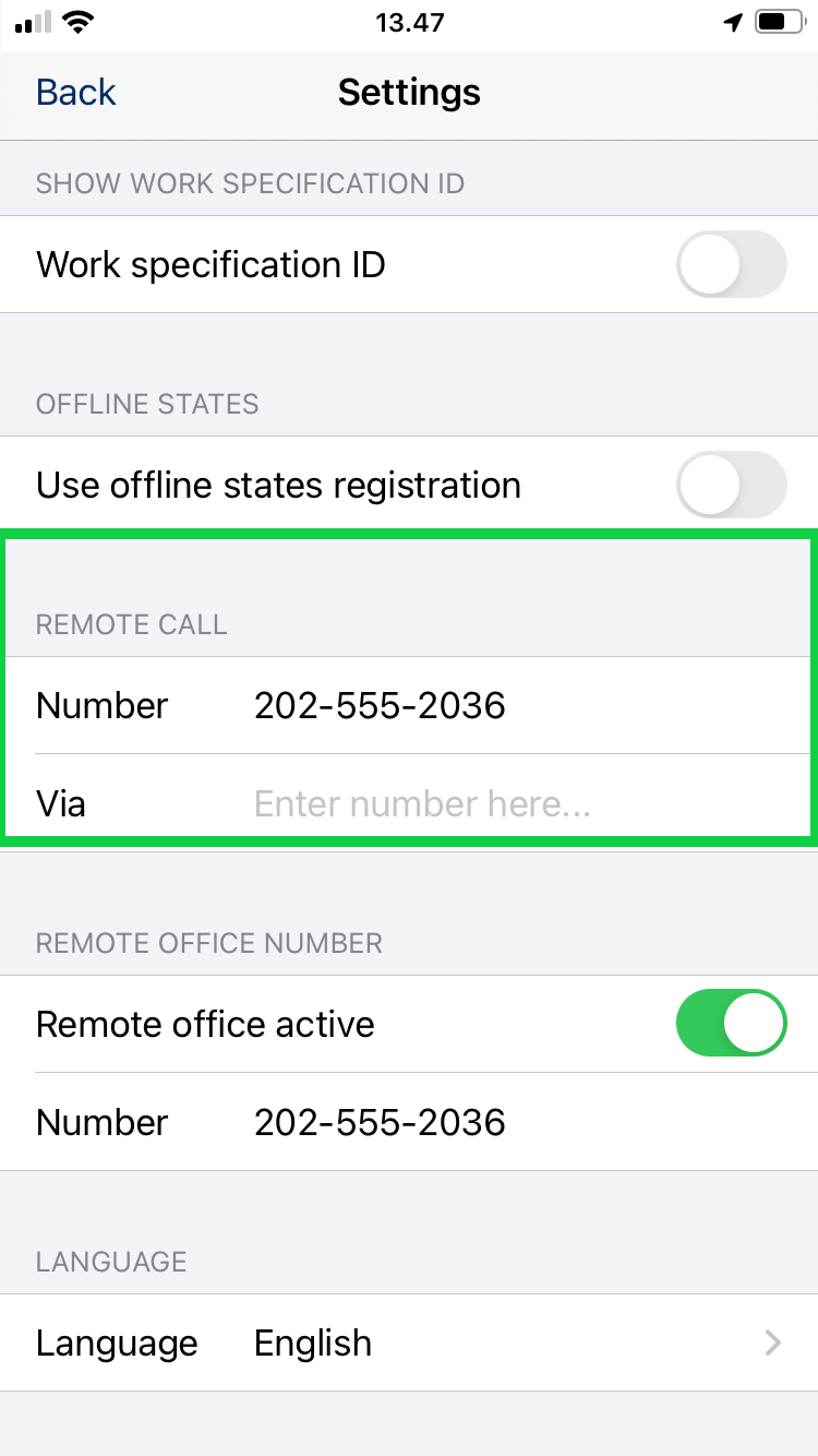 Changing the Remote Phone Number — Totalview Help Center documentation
